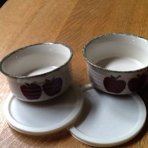 Alco Industies | Dining | Pottery Covered Storage Bowls | Poshmark